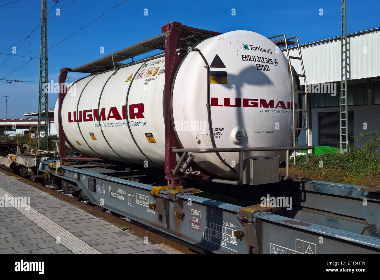 Tankcontainer von Lugmair aus Roitham, Austria. Tankwell, Bahn Cargo ...