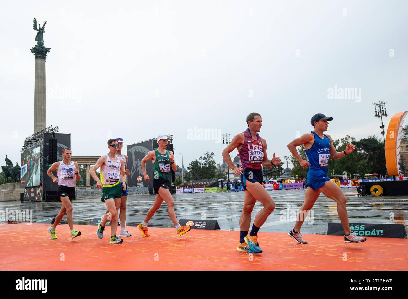 Cesar Alberto Herrera Cortez of Columbia competing in the 20 kilometres ...
