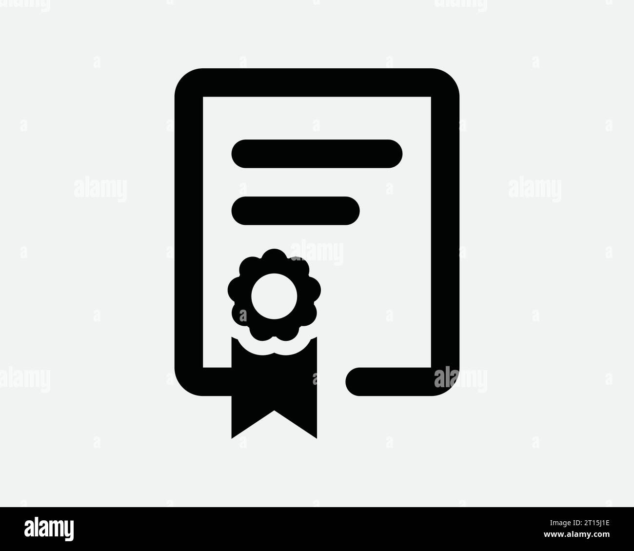 Certificate Icon Cert Diploma Paper Graduate Graduation Ribbon Success ...