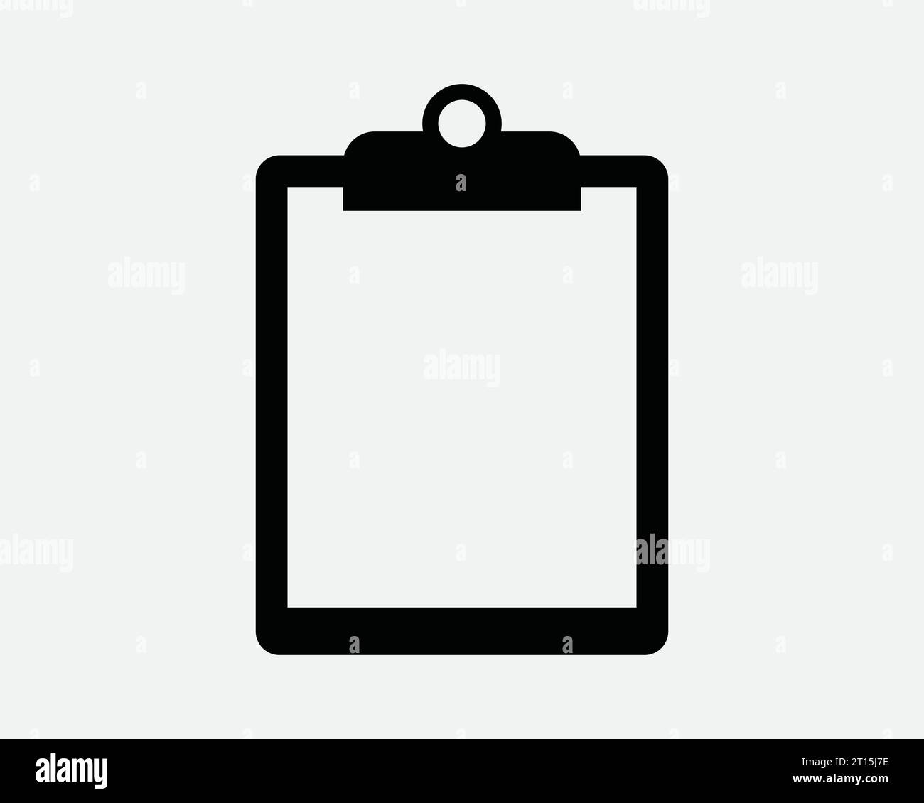 Empty Clipboard Icon Blank Page Paper Note Notepad Sheet Contract Agreement Plain Notebook Pad ...