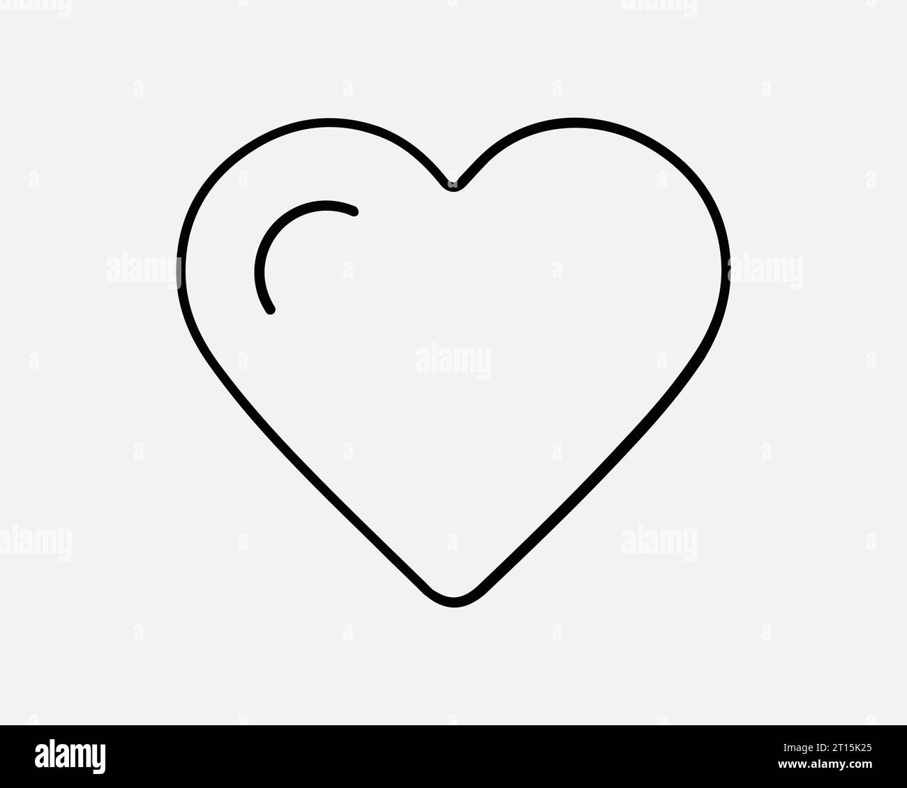 Heart Line Icon Symbol Love Sign Romantic Romance Feelings Wedding ...