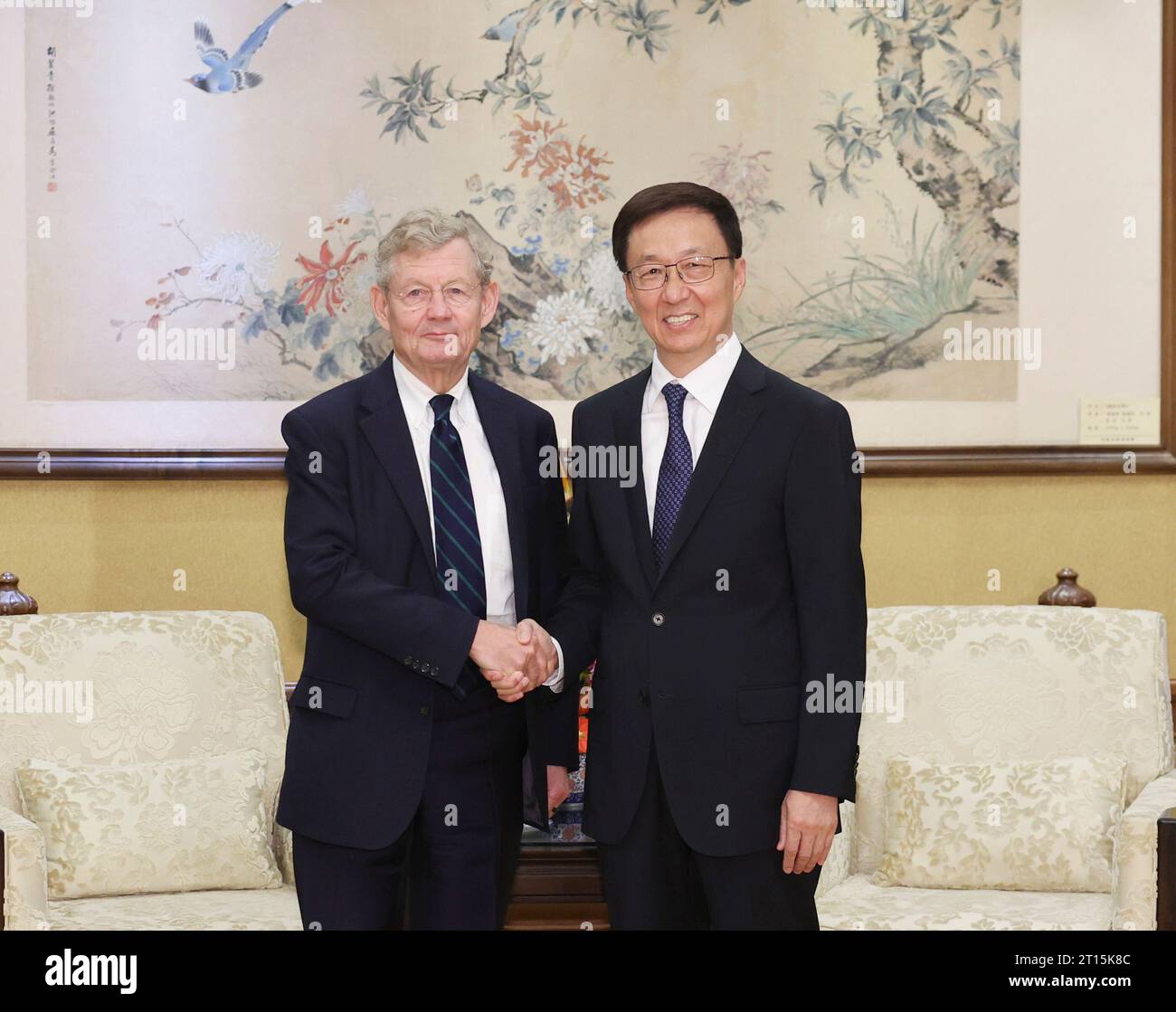 Beijing, China. 11th Oct, 2023. Chinese Vice President Han Zheng meets ...