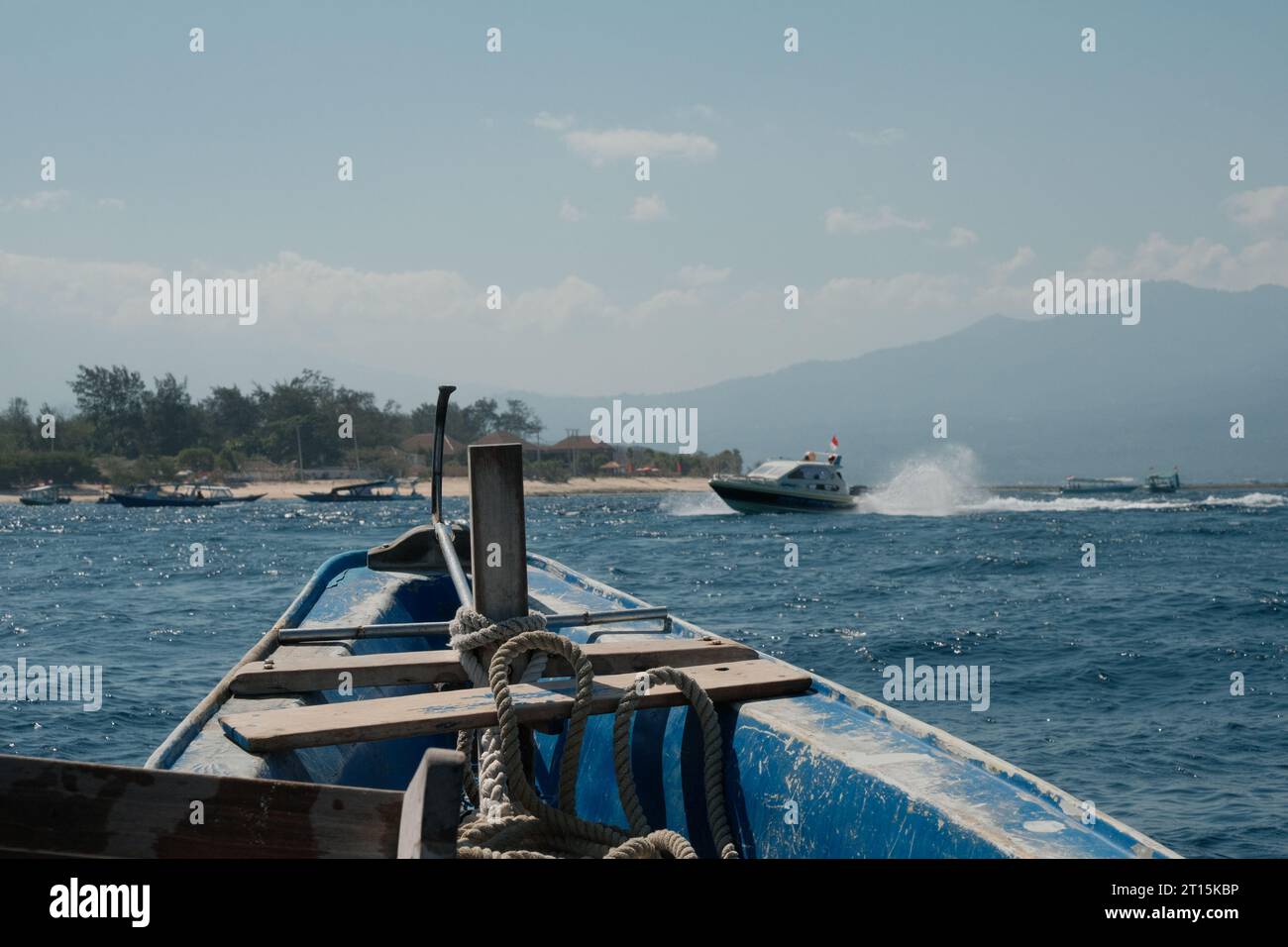 Experience the thrill from inside a speeding boat, witnessing the deck ...