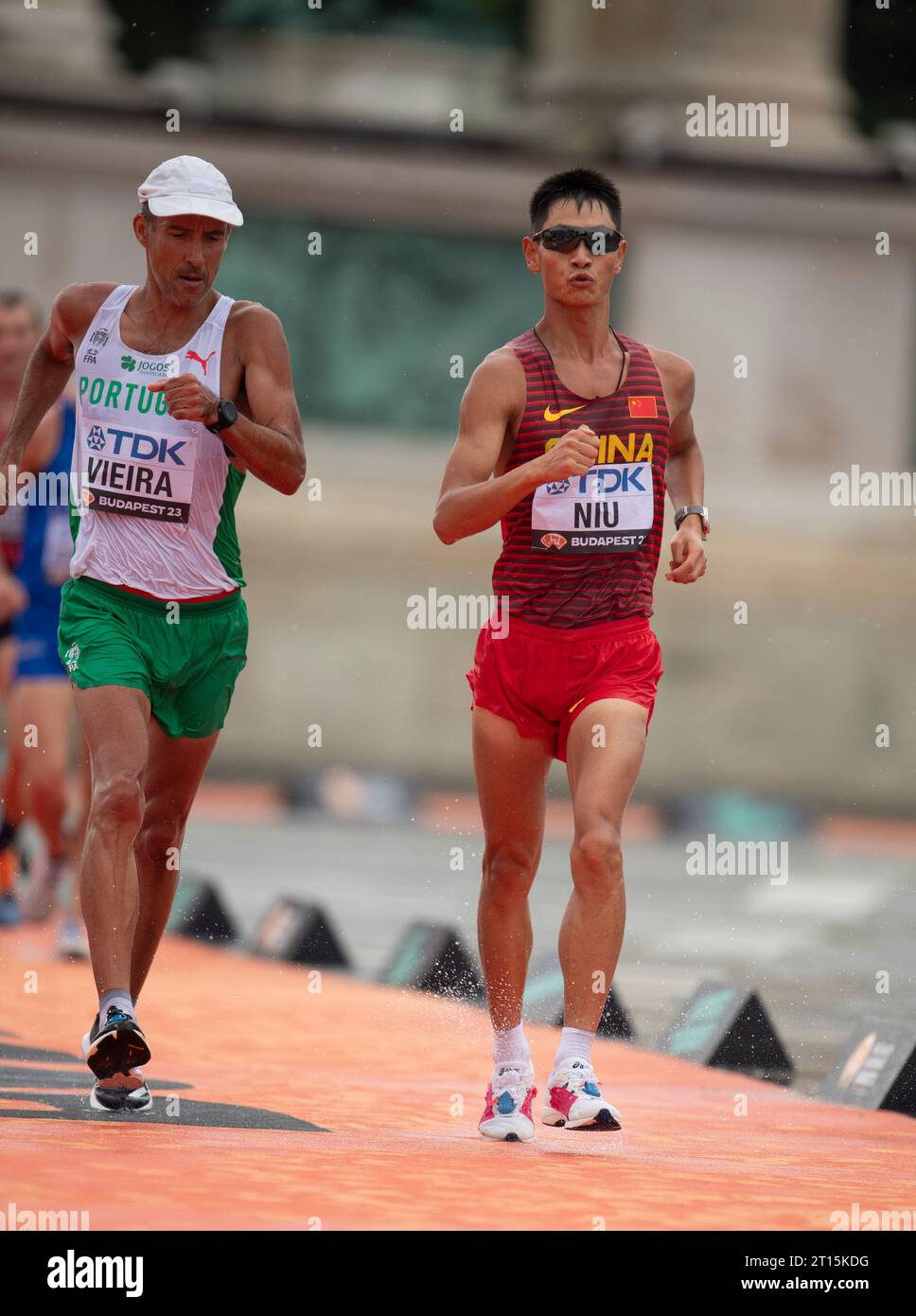 Wenchao Niu of China competing in the 20 kilometres race walk at the ...