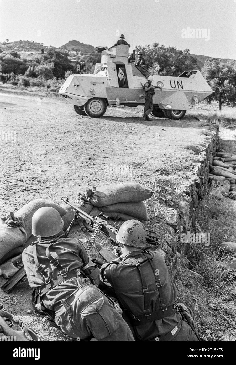 Swedish UN soldiers in Cyprus 1964. photo: Bo Arrhed Stock Photo - Alamy