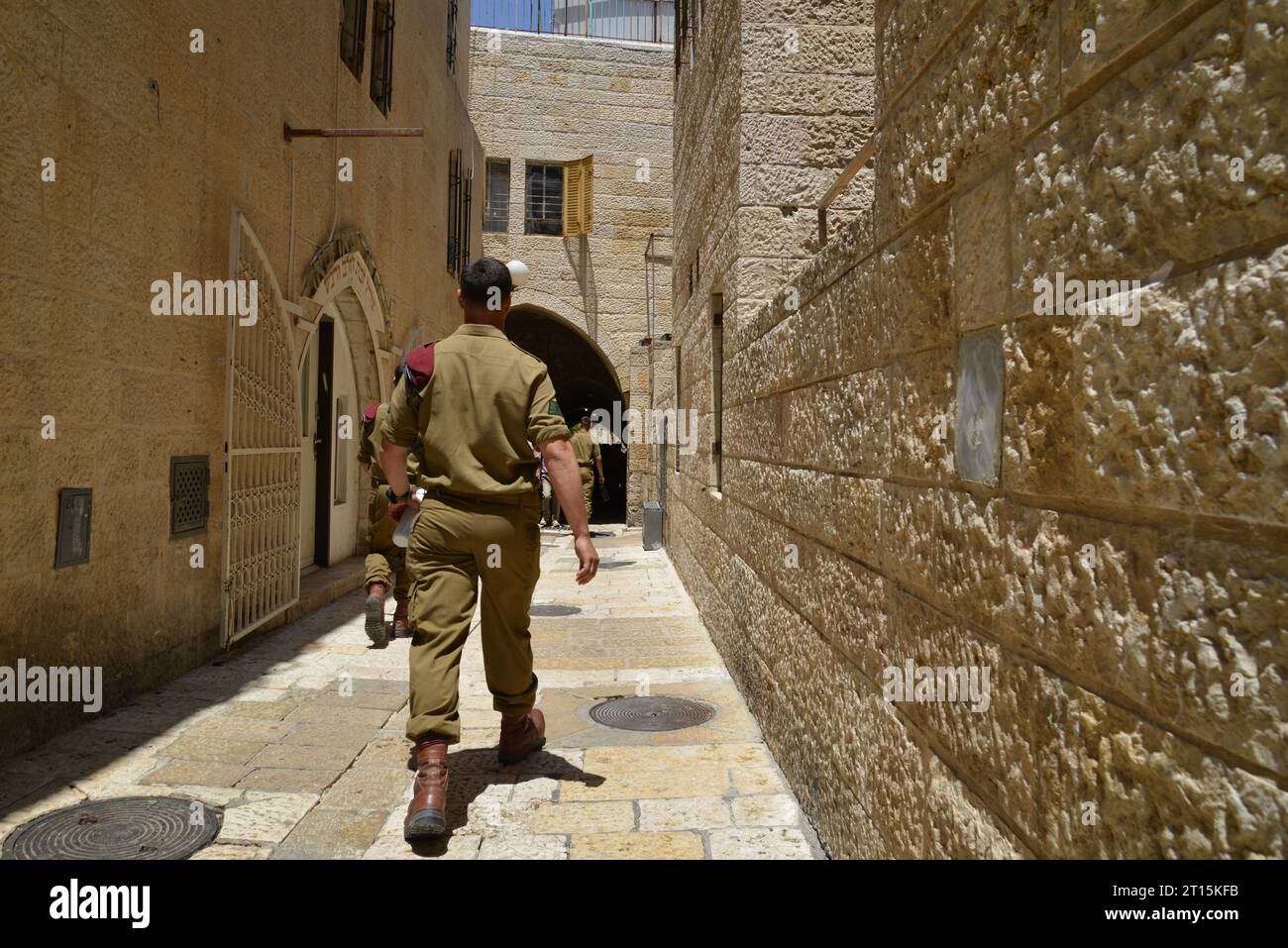 Scenes of Life in Jerusalem with people in the street Stock Photo - Alamy