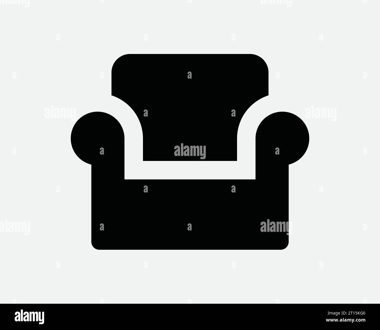 Sofa Chair Icon Couch Sit Arm Seat Armchair Interior Home Furniture ...