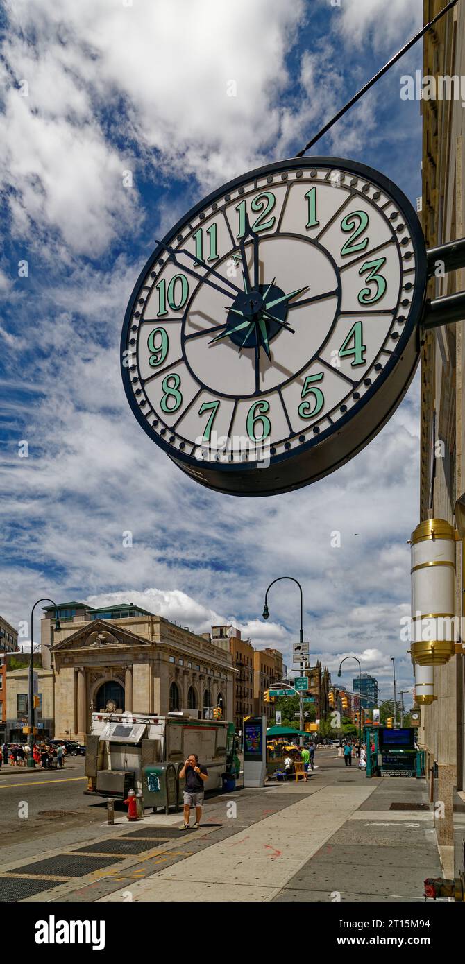 The distinctive compass-faced street clock is trademark of True North ...