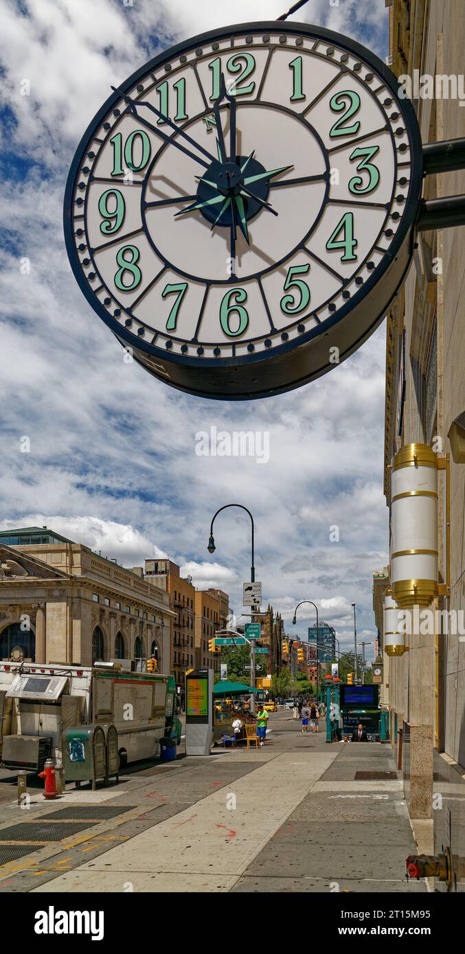 The distinctive compass-faced street clock is trademark of True North ...