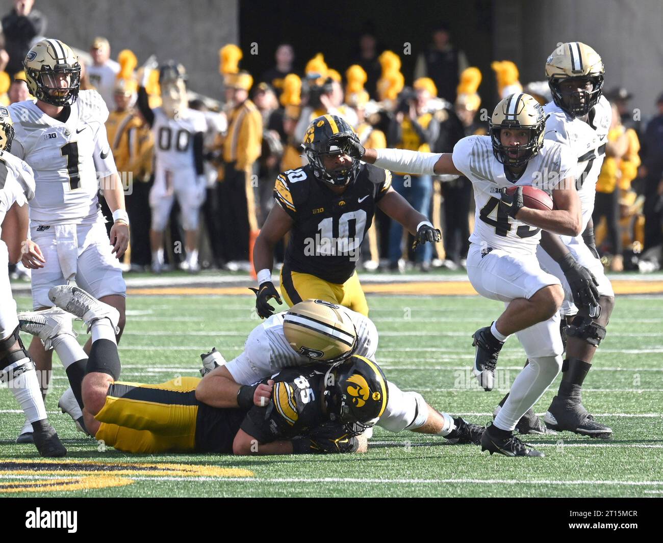 IOWA CITY, IA - OCTOBER 07: Purdue running back Devin Mockobee (45 ...
