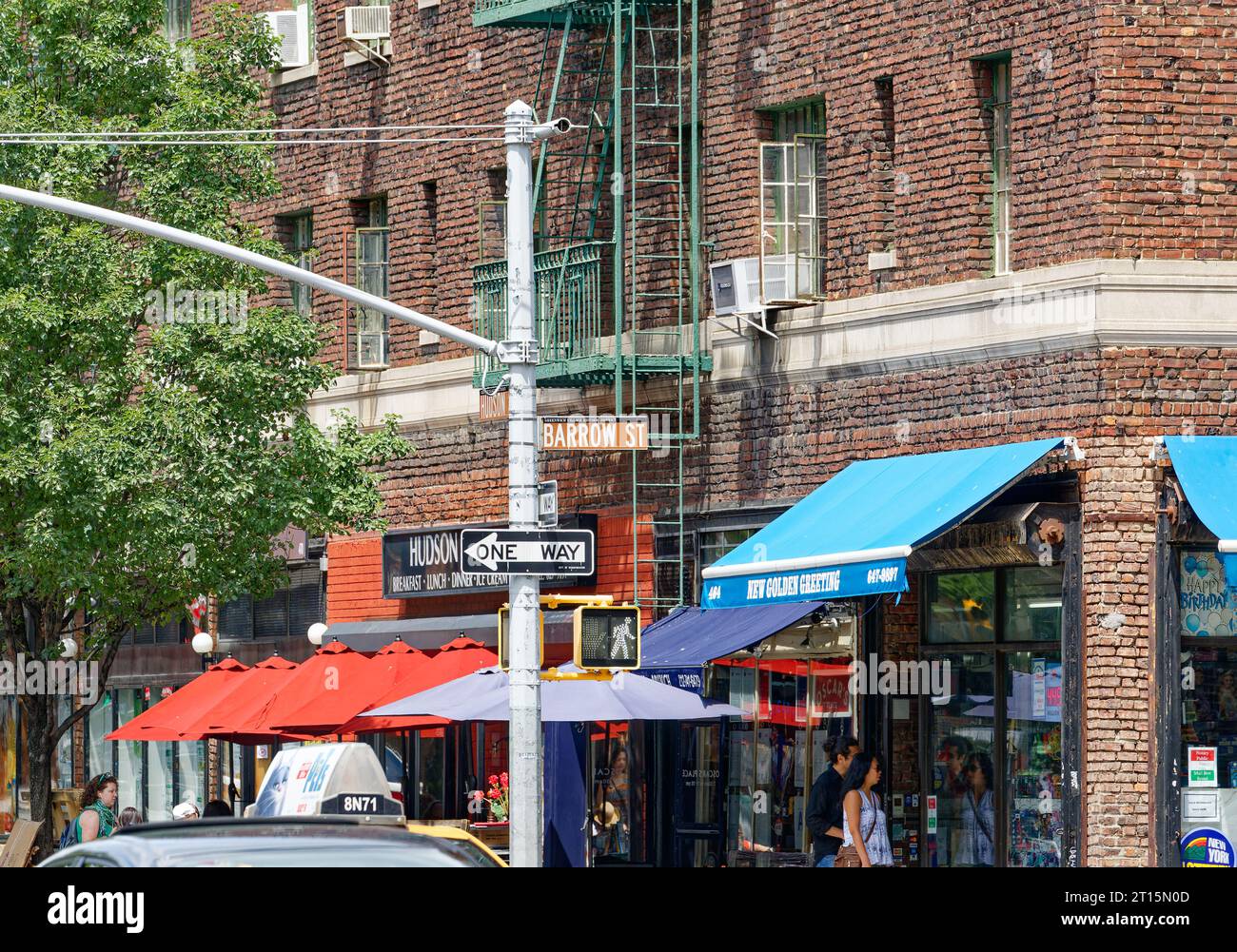 80 Barrow Street, a brown brick building topped by a polychrome terra ...