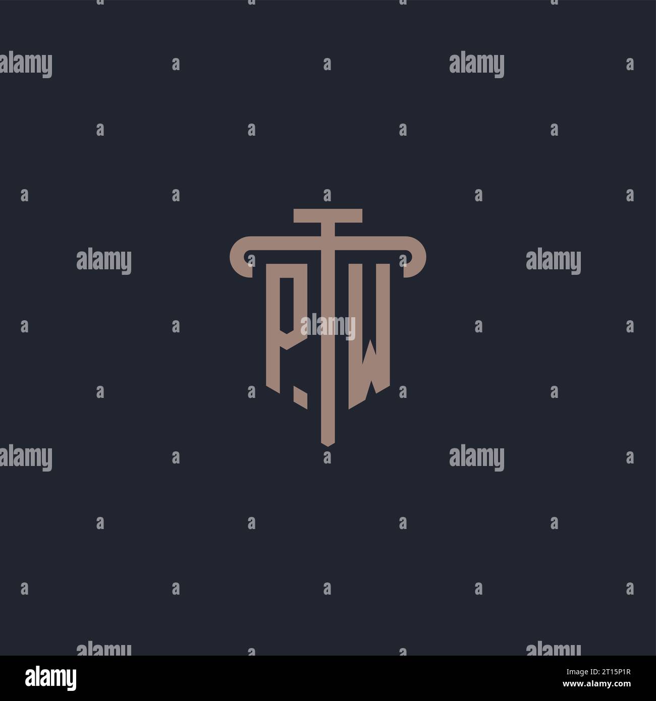 Logo pw vector vectors hi-res stock photography and images - Alamy