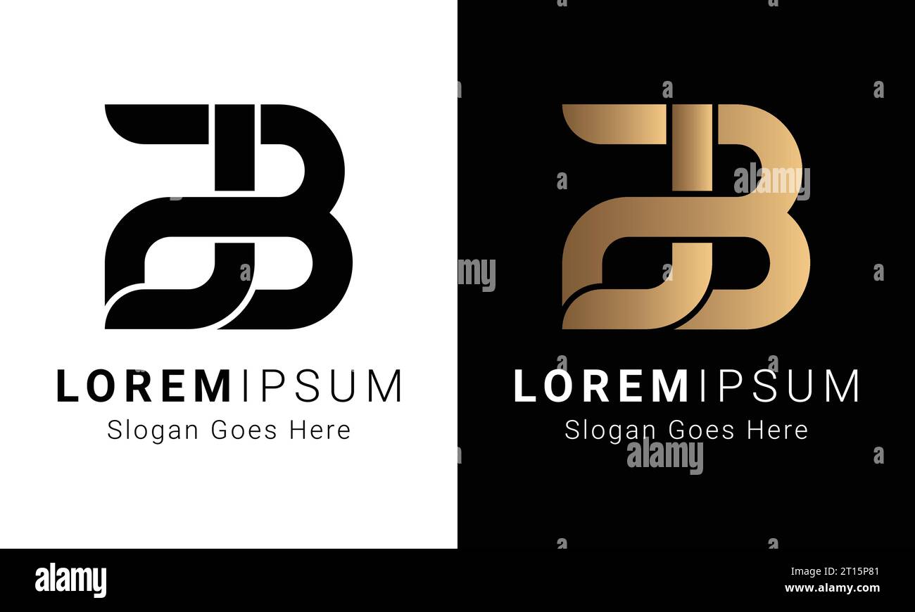 Logo initial letters bj hi-res stock photography and images - Alamy