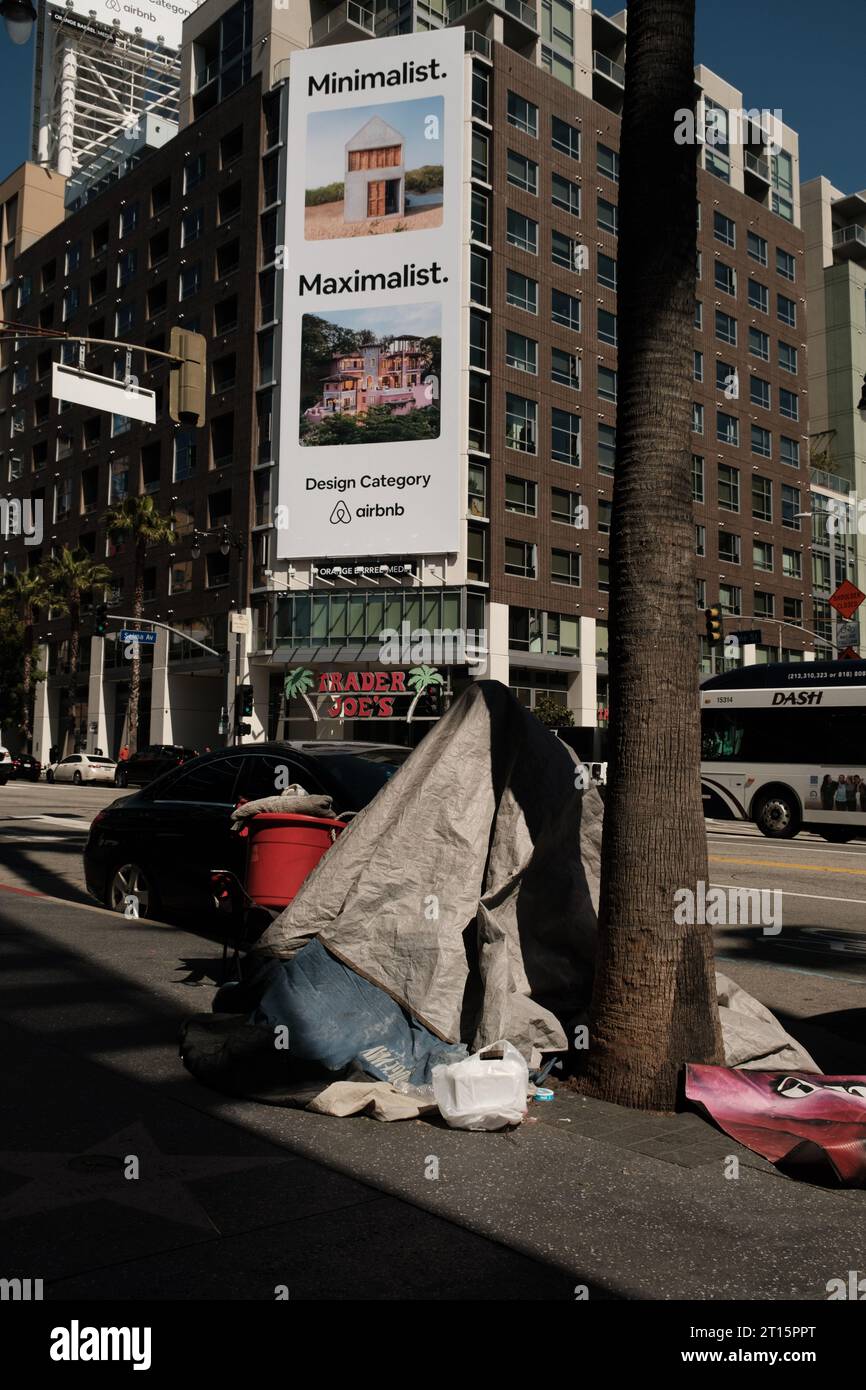 Homeless problem is spread across the Hollywood neighbourhood, this ...
