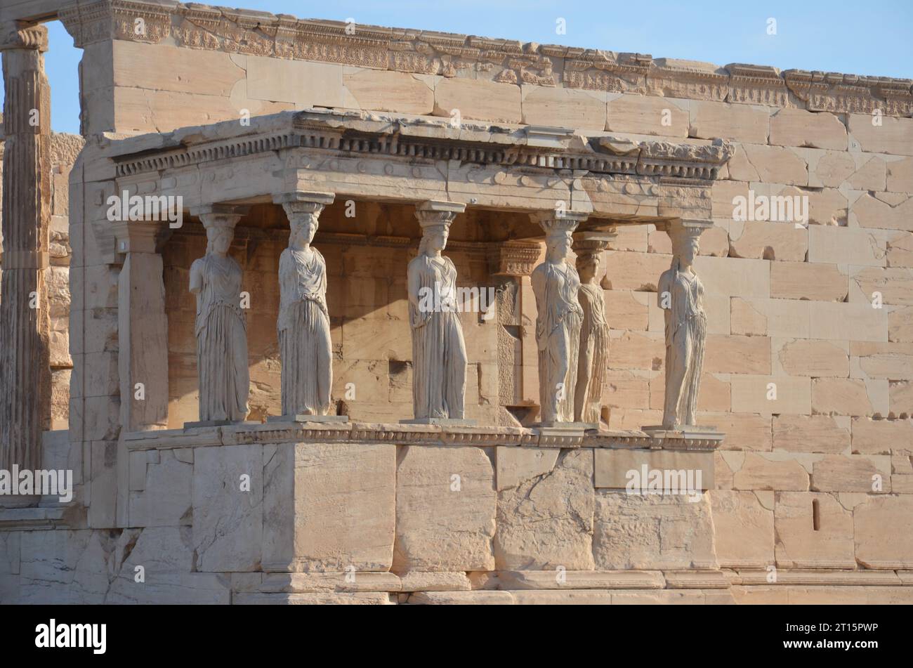 Caryatids on the Erechtheion, The Acropolis, Athens Stock Photo - Alamy