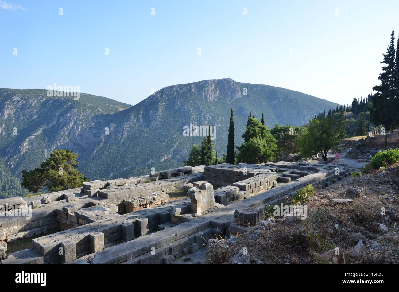The Temple of Apollo, Delphi Stock Photo - Alamy