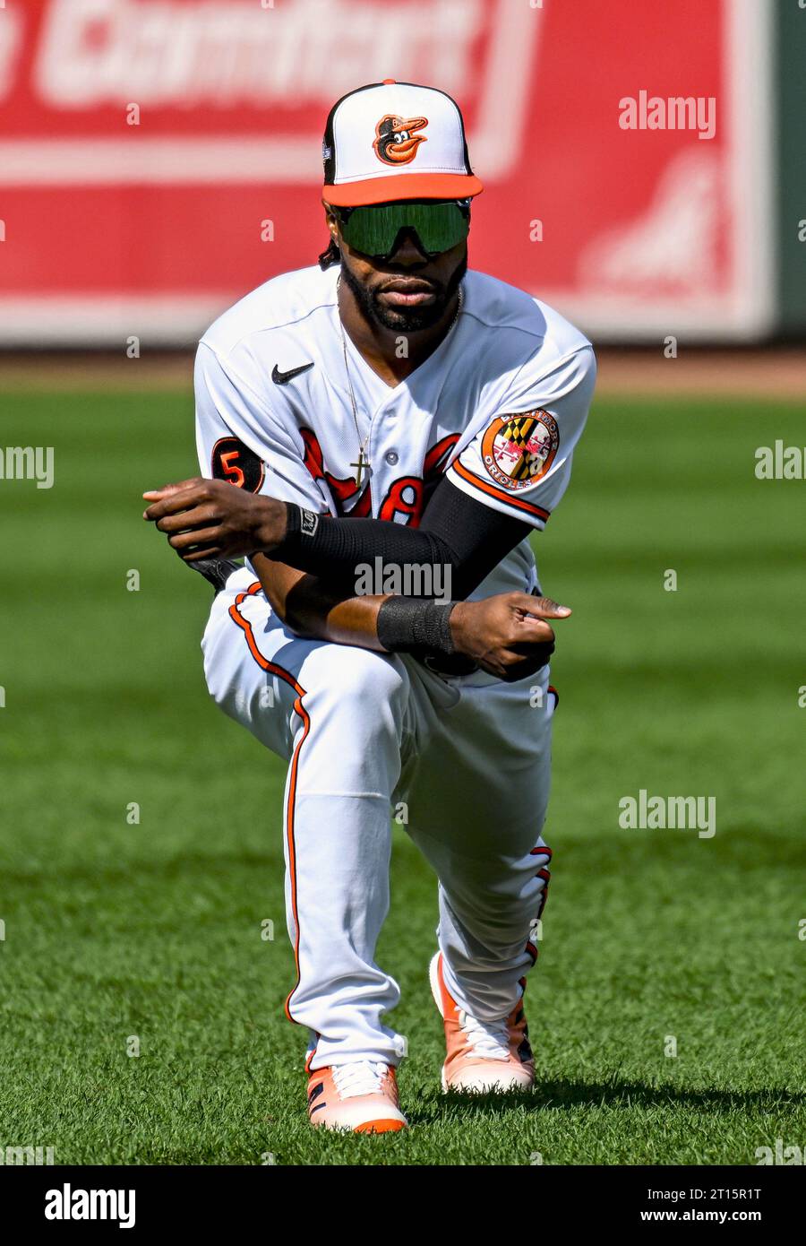 BALTIMORE, MD - October 07: Baltimore Orioles center fielder Cedric ...