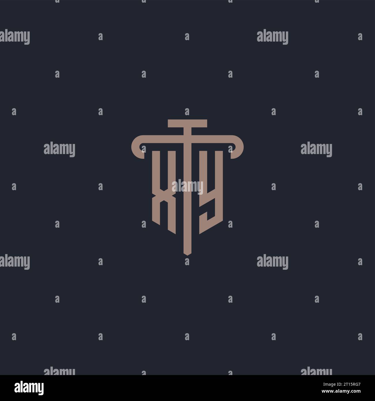 XY initial logo monogram with pillar icon design vector Stock Vector Image & Art - Alamy