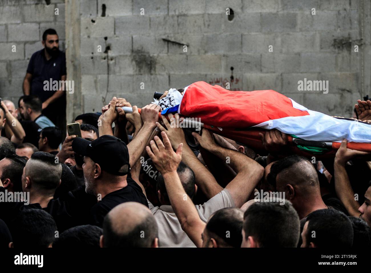 Tulkarm, Palestine. 11th Oct, 2023. (EDITORS NOTE: Image depicts death ...