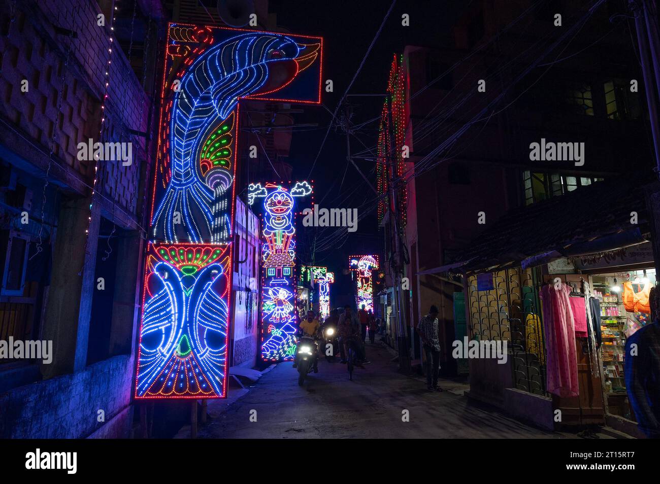 Howrah, West Bengal, India- 3rd October, 2022 : Decorated and ...