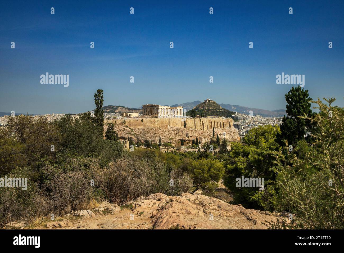 The Parthenon in Athens Greece that was dedicated to the goddess Athena ...