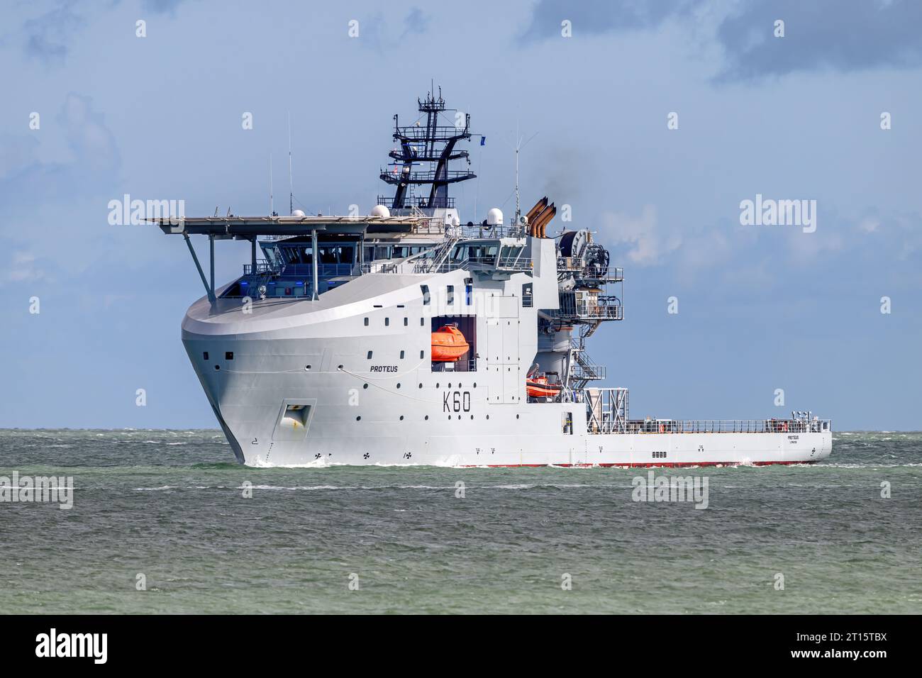 RFA Proteus (K60) is a Multi-Role Ocean Surveillance Ship tasked with ...