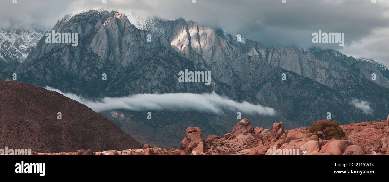 Unusual stone formations in Alabama hills, California, USA Stock Photo ...