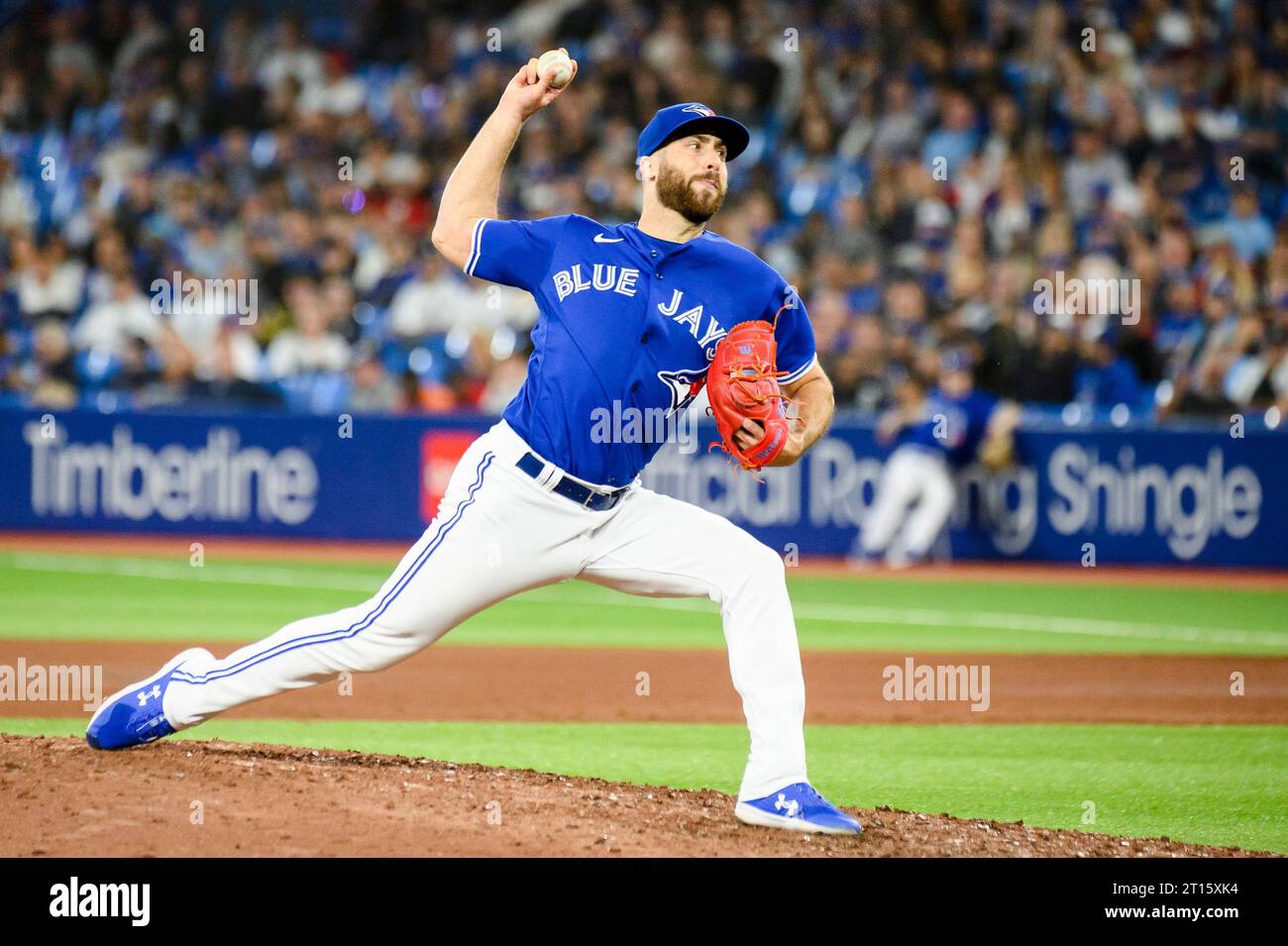 Toronto, Canada. 27th Sep, 2022. Toronto Blue Jays pitcher Anthony Bass ...