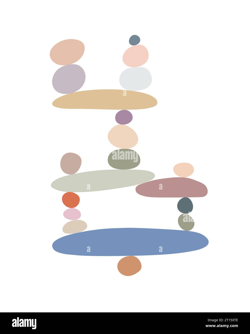 Pebble cairns Stock Vector Images - Alamy