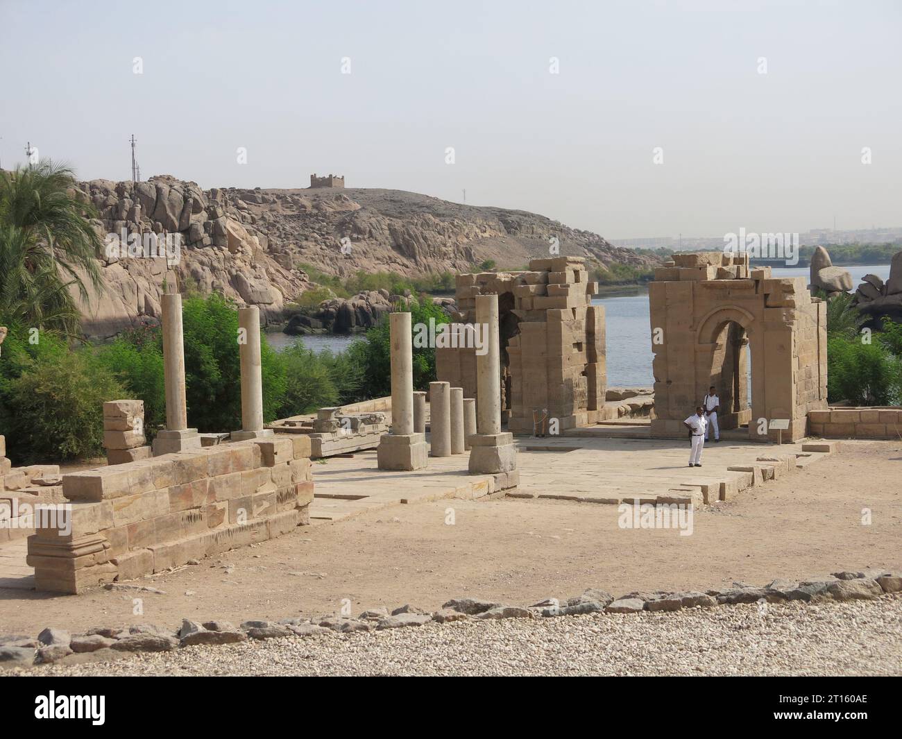 The Philae Temple complex near Aswan, dedicated to the goddess Isis, is ...