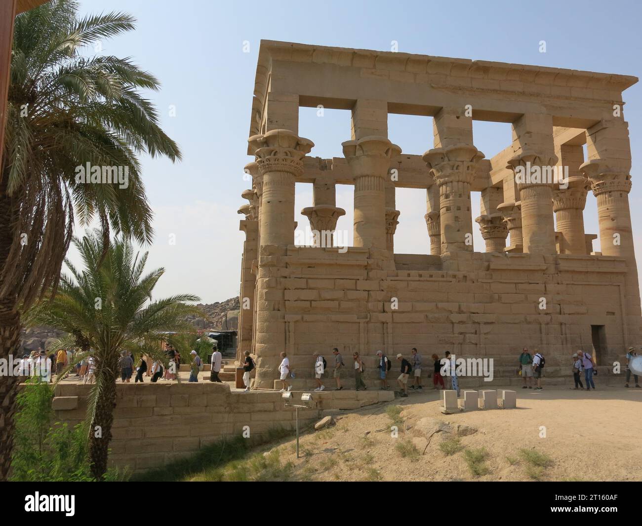 The Philae Temple complex near Aswan, dedicated to the goddess Isis, is ...