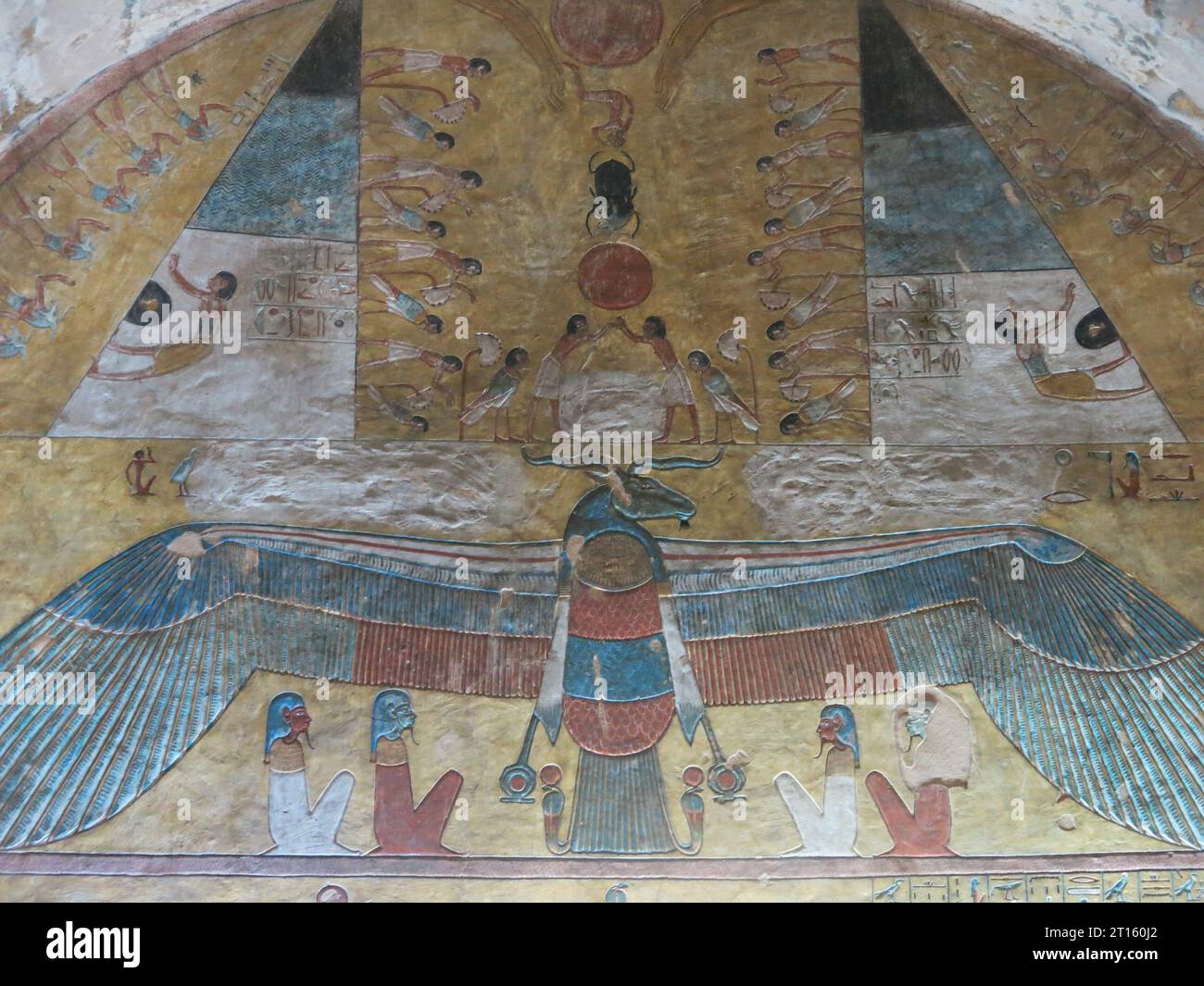 Ancient Egypt & the Valley of the Kings: brightly coloured paintings ...