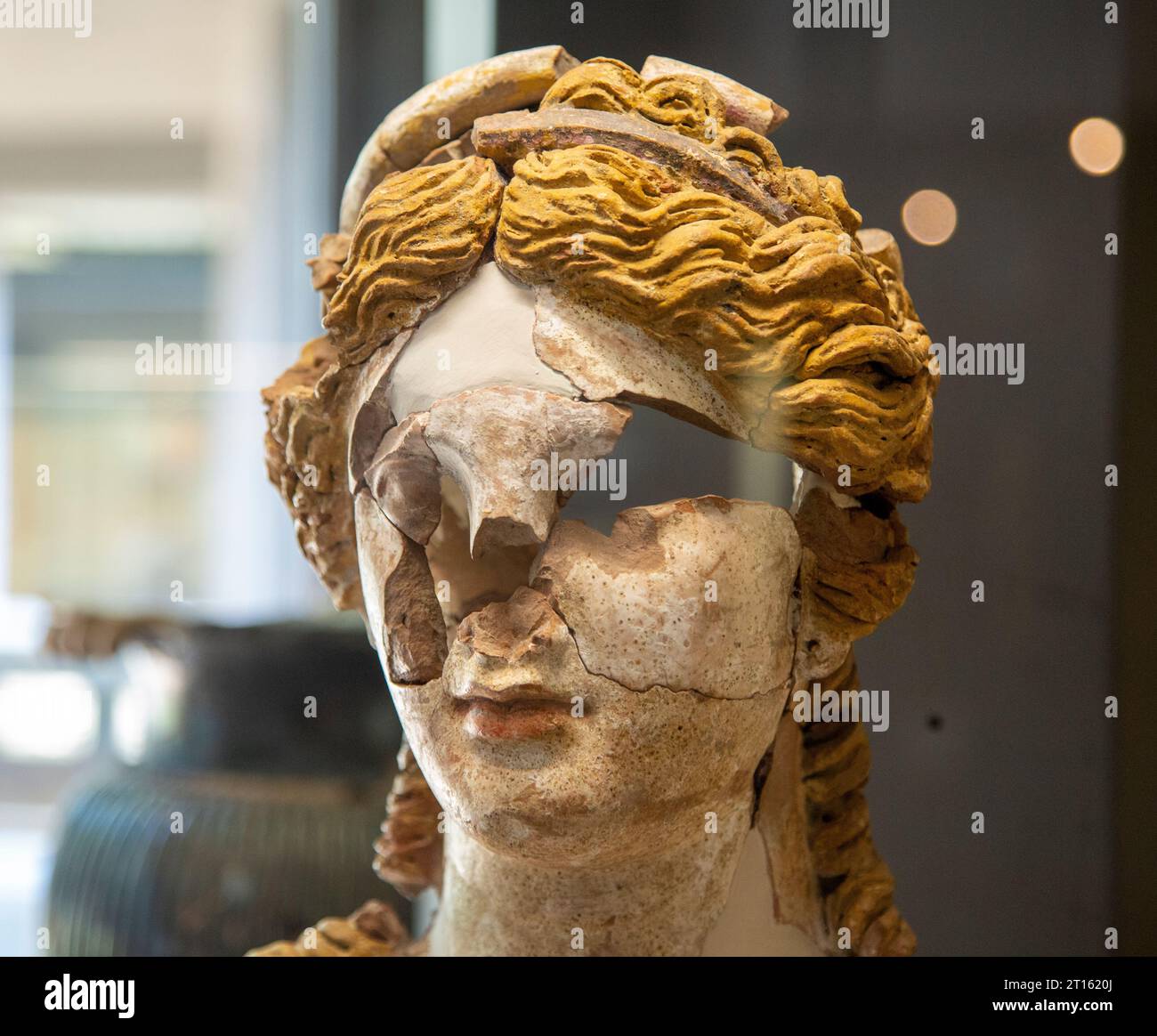 Ancient greek sculpture in Syracuse museum, Sicily Stock Photo - Alamy