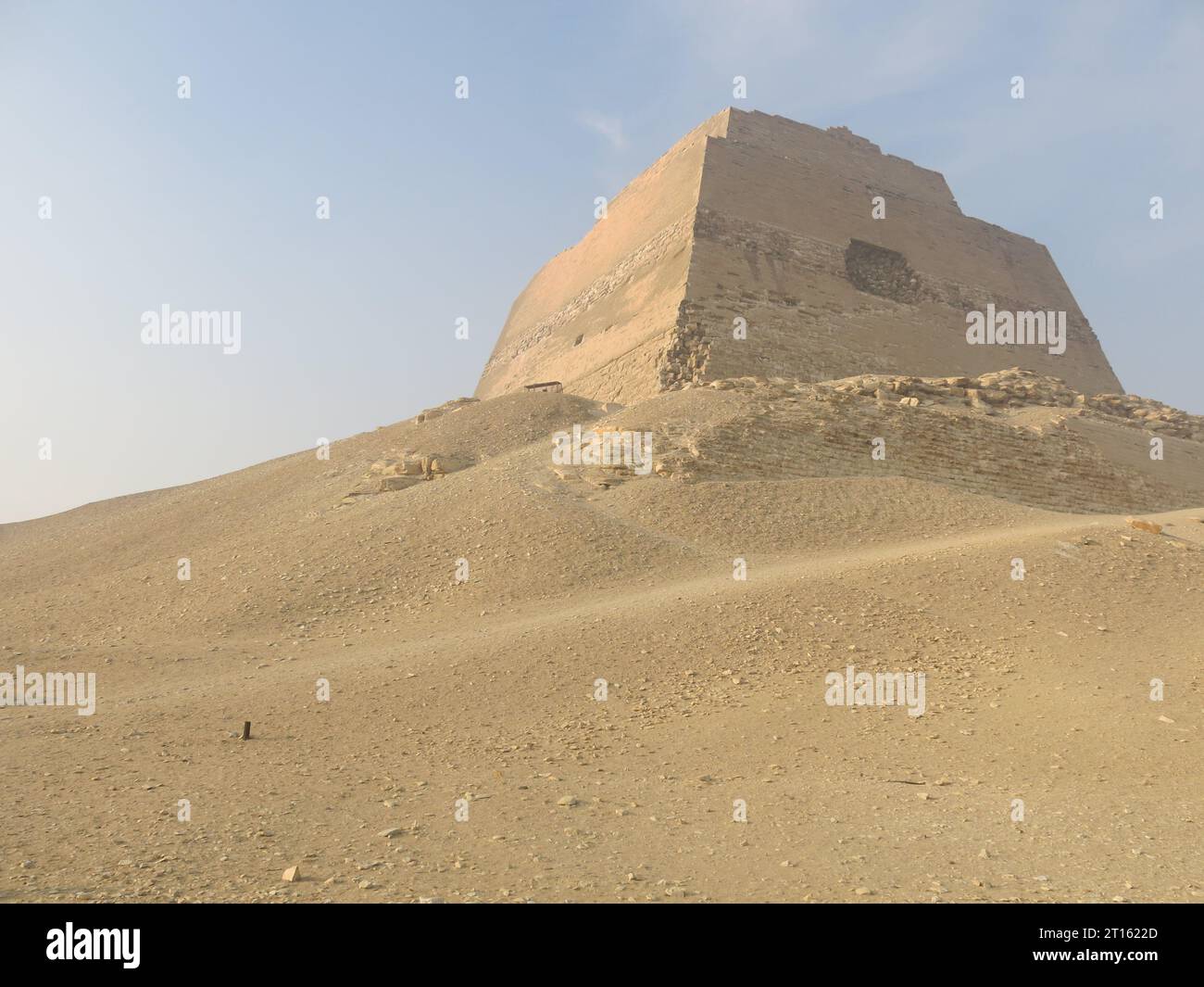 The flat-roofed, step pyramid of Maydoum (Meidum), that was constructed ...