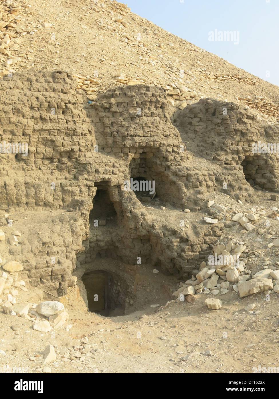 'Mastaba No. 17', ancient burial chambers constructed in the mud brick ...