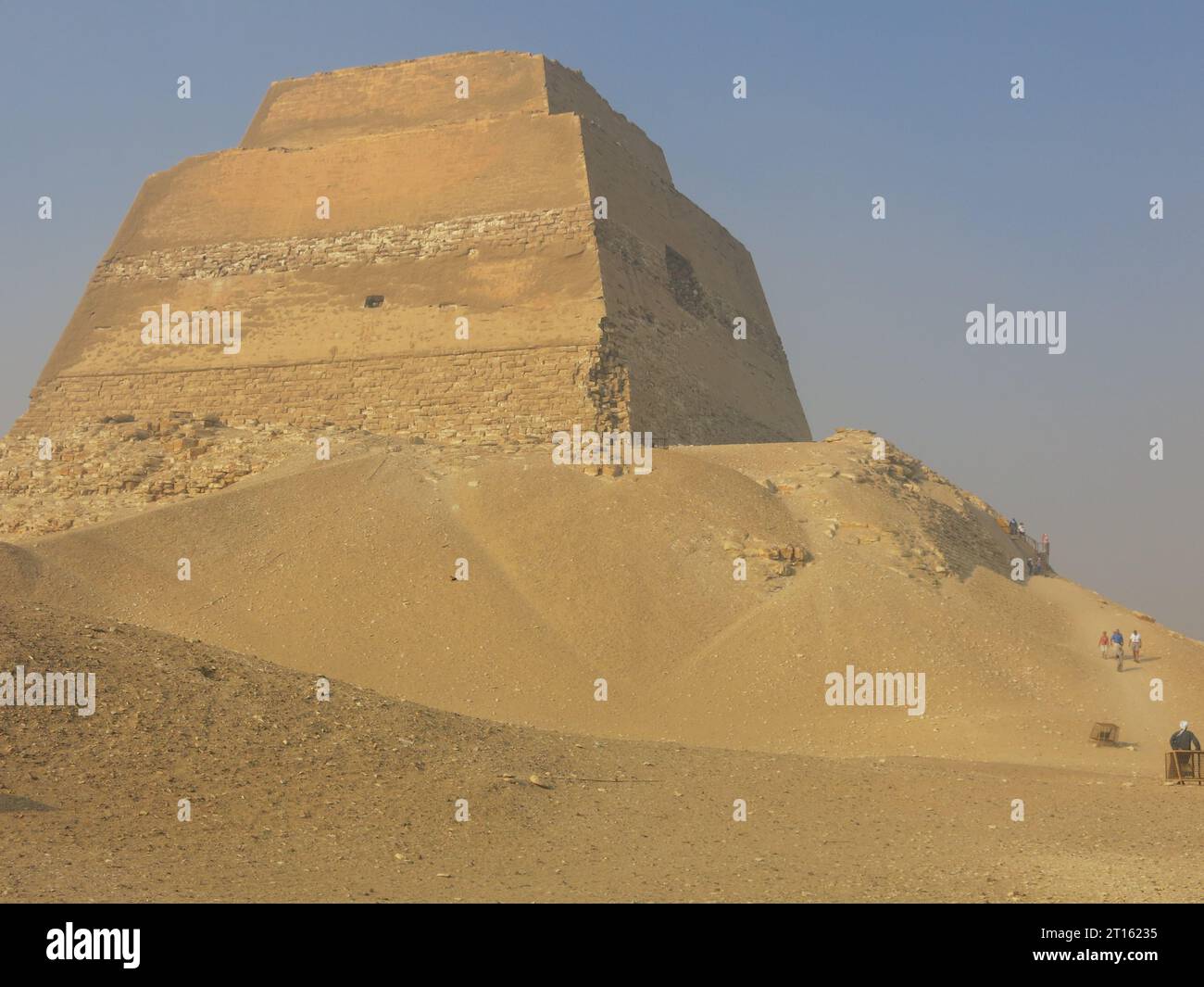 The flat-roofed, step pyramid of Maydoum (Meidum), that was constructed ...