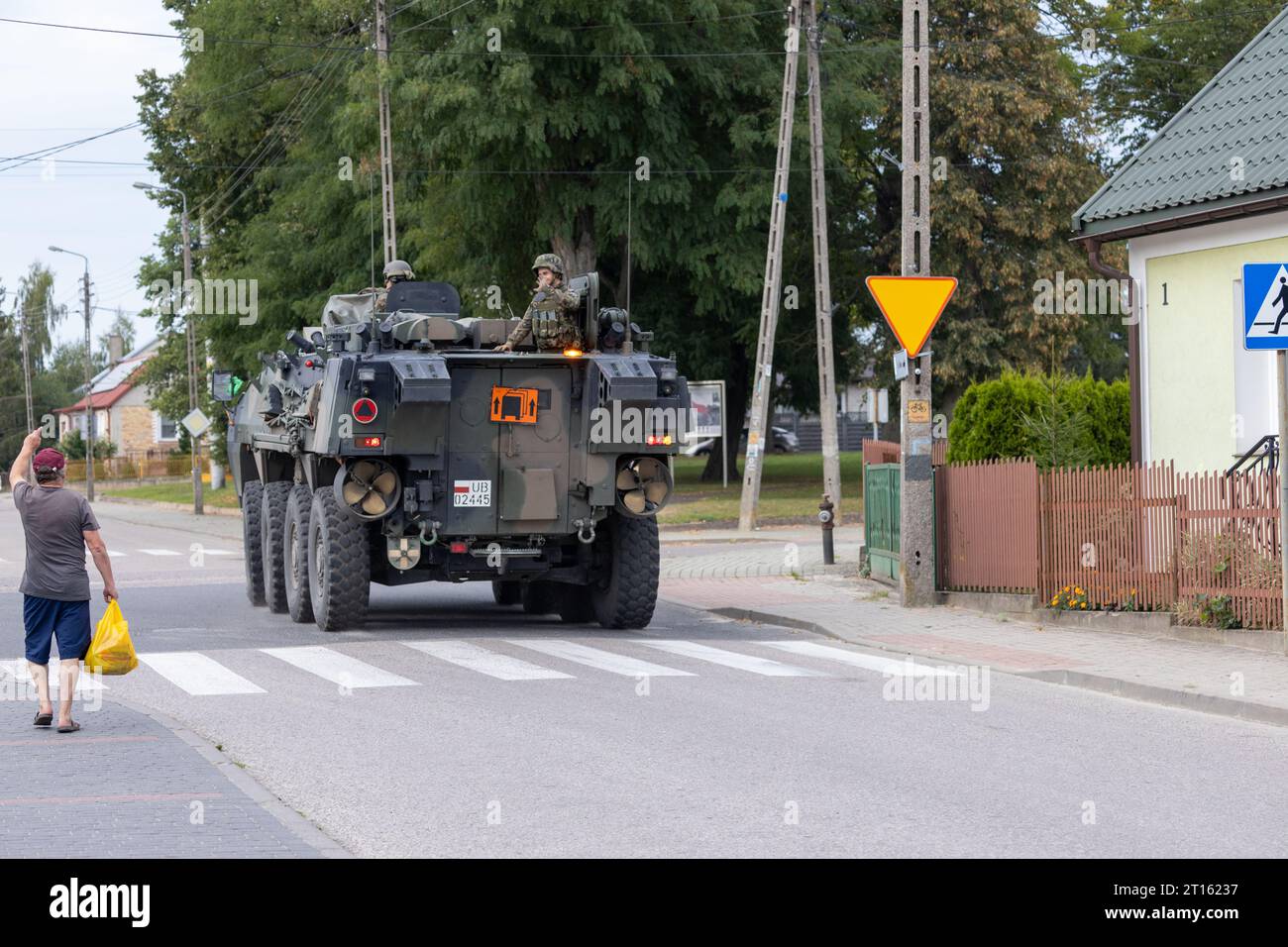 Combat vehicles (Rosomak) of combat units of the Polish Army in the ...