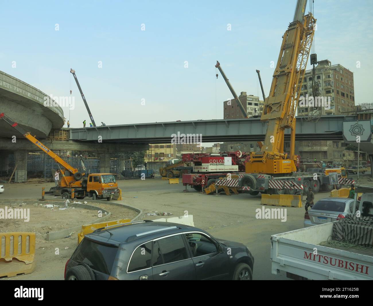 Photo of a major road construction project in central Cairo, where ...