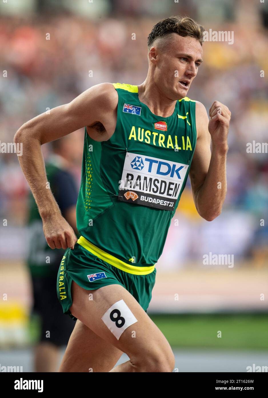 Matthew Ramsden of Australia competing in the 1500m Men Heat 1 at the ...