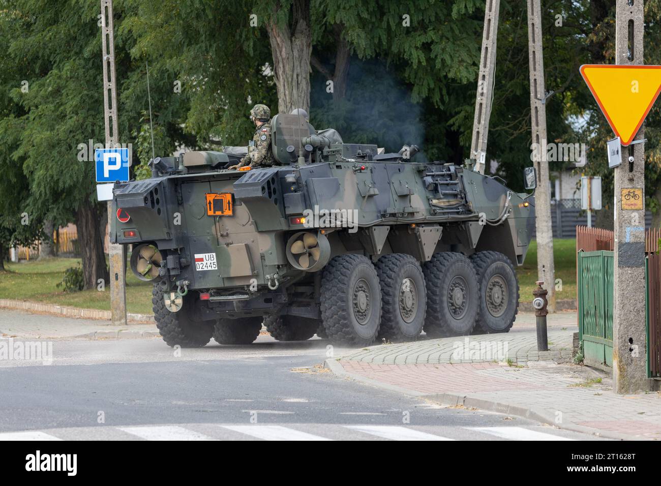 Combat vehicles (Rosomak) of combat units of the Polish Army in the ...