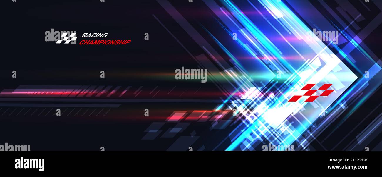Racing speed background, vector illustration abstraction in car track ...