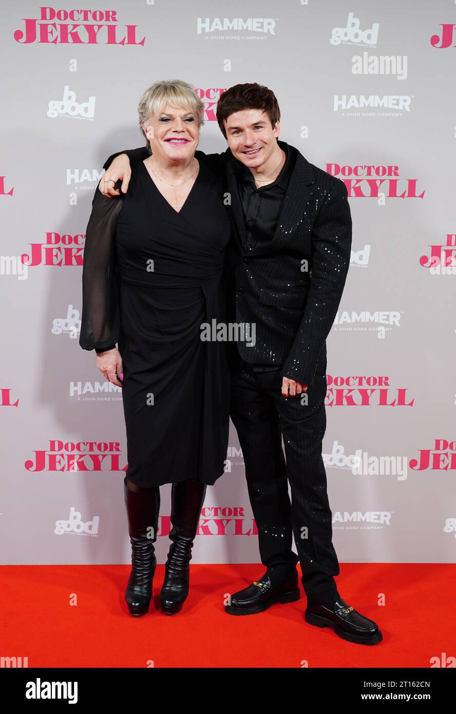 Eddie Izzard (left) and Scott Chambers attend the world premiere of ...