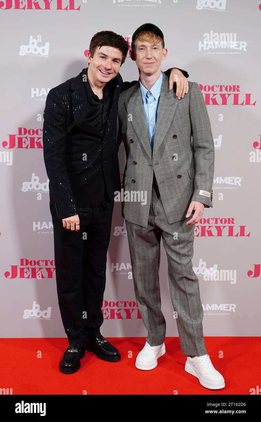 Scott Chambers (left) and Joe Stephenson attend the world premiere of ...