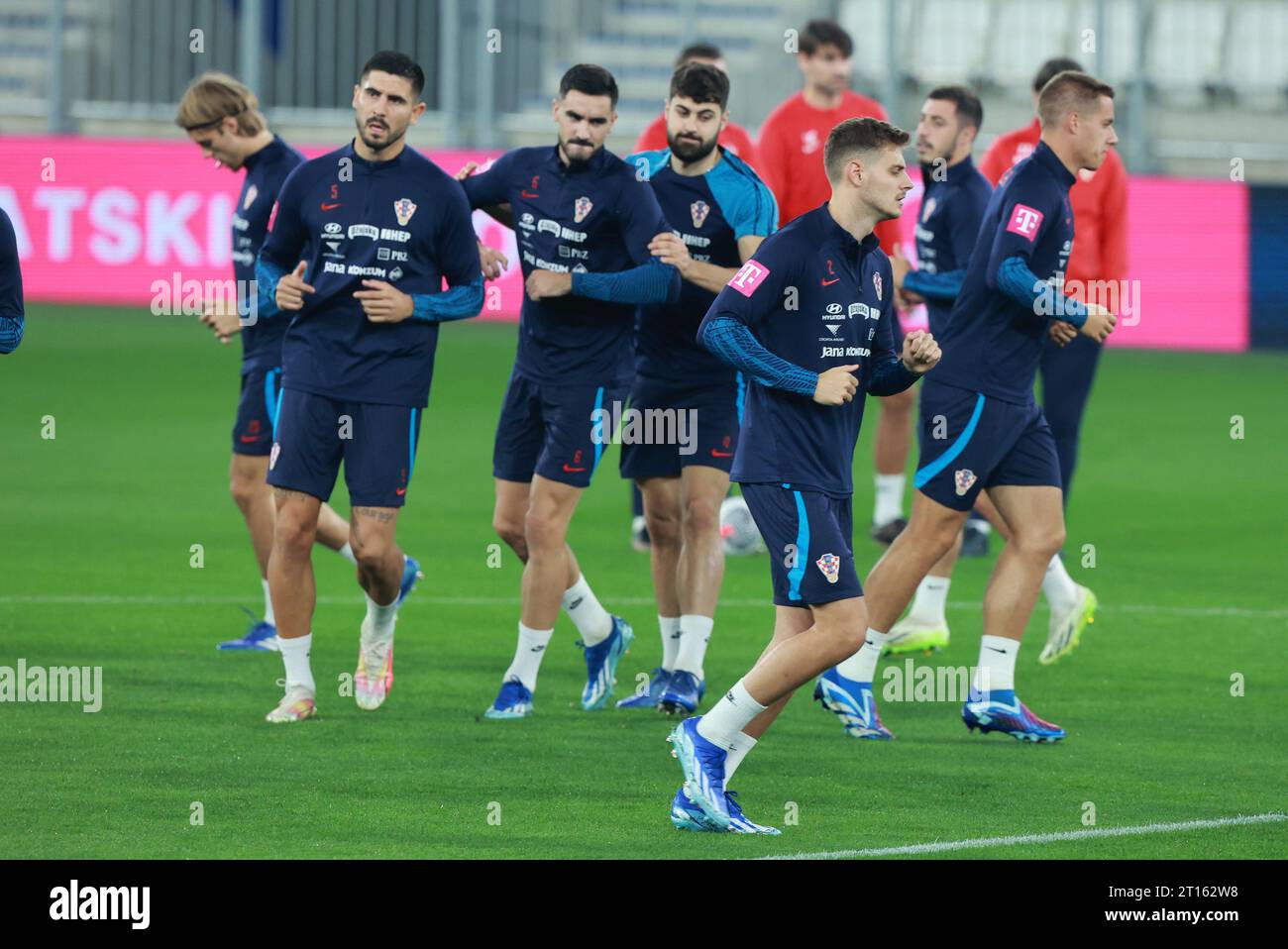 Osijek, Croatia. 11th Oct, 2023. Josip Stanisic of Croatia during a ...