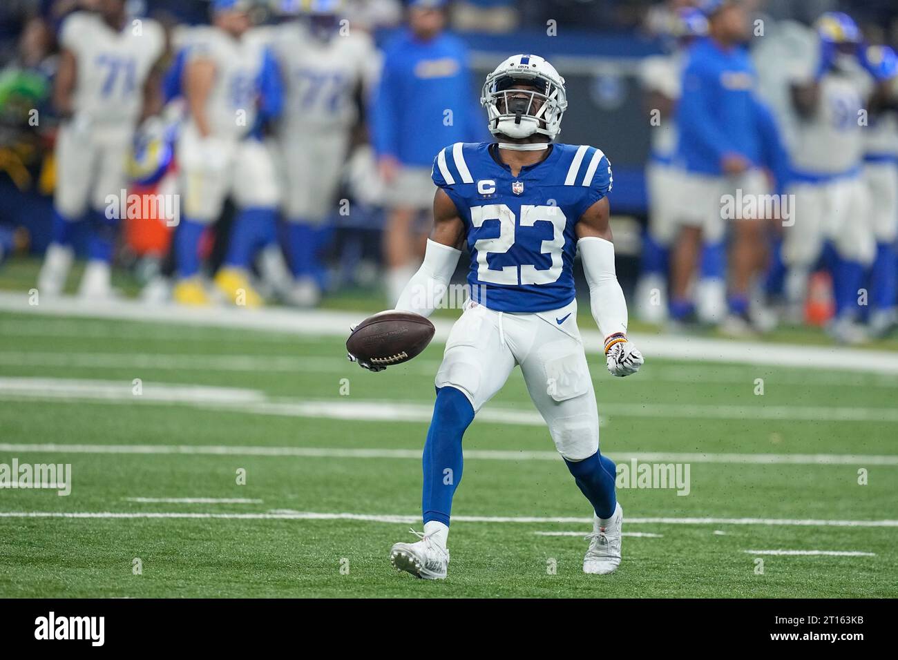 Indianapolis Colts' Kenny Moore II celebrates during an NFL football ...