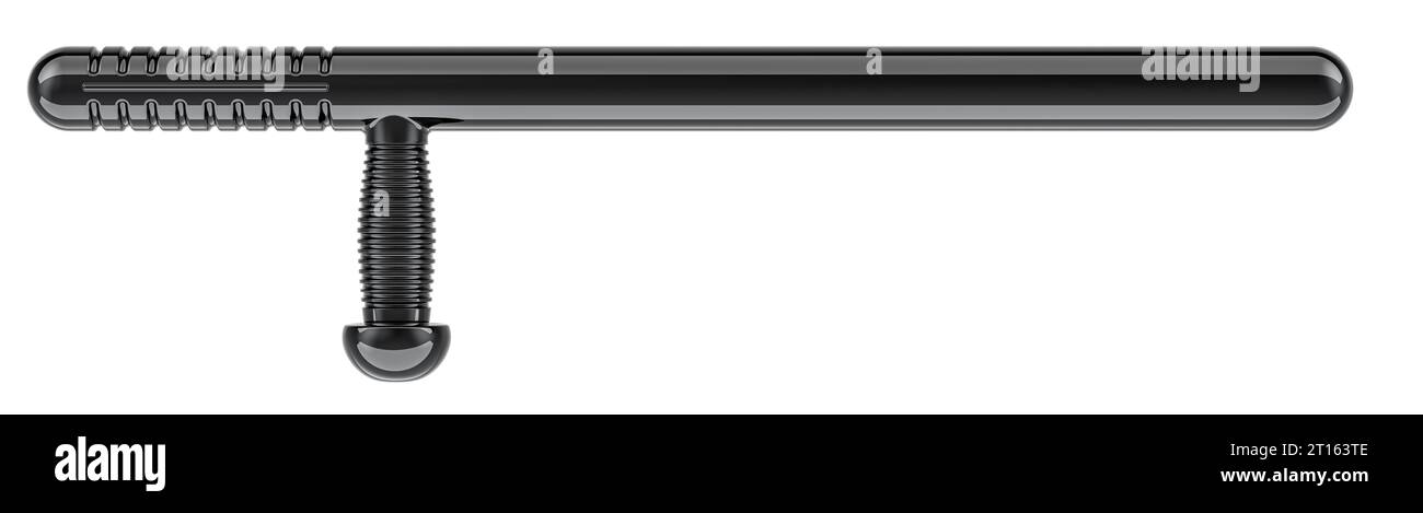 Police Baton, Truncheon. 3D rendering isolated on white background ...