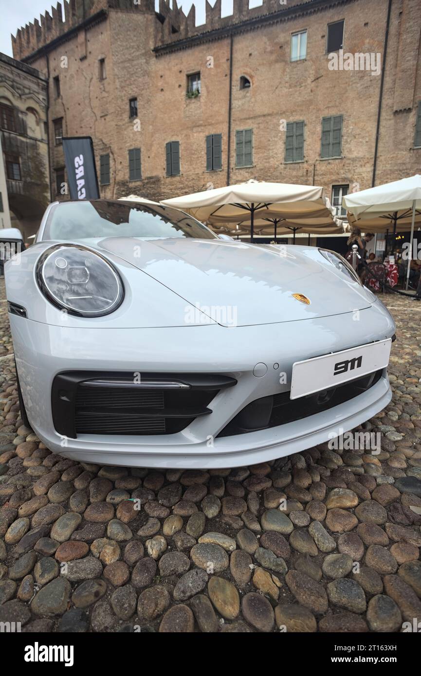 Porsche 911 GT3 in a cobbled square of an italian town Stock Photo - Alamy