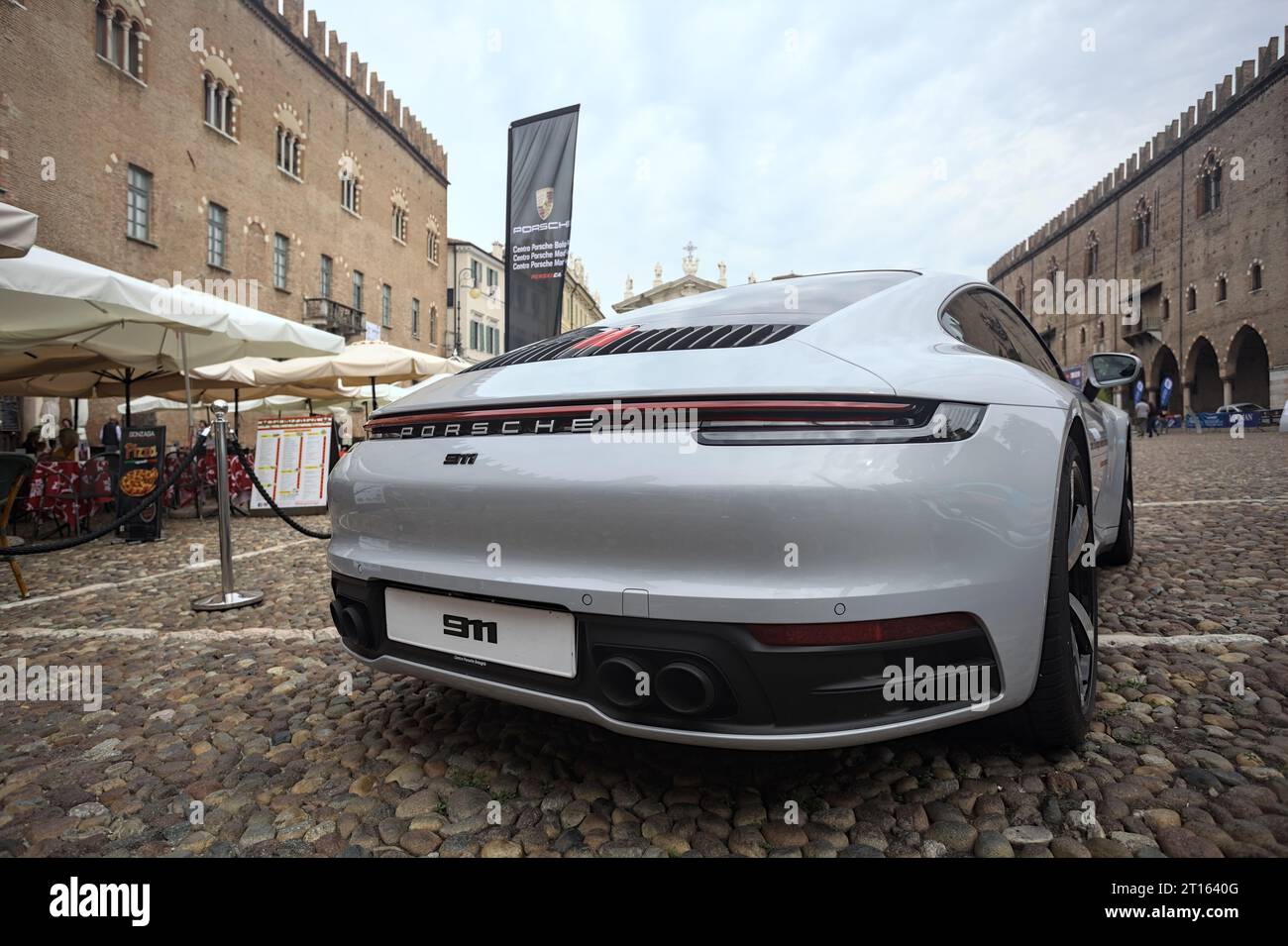 Porsche 911 GT3 in a cobbled square of an italian town Stock Photo - Alamy