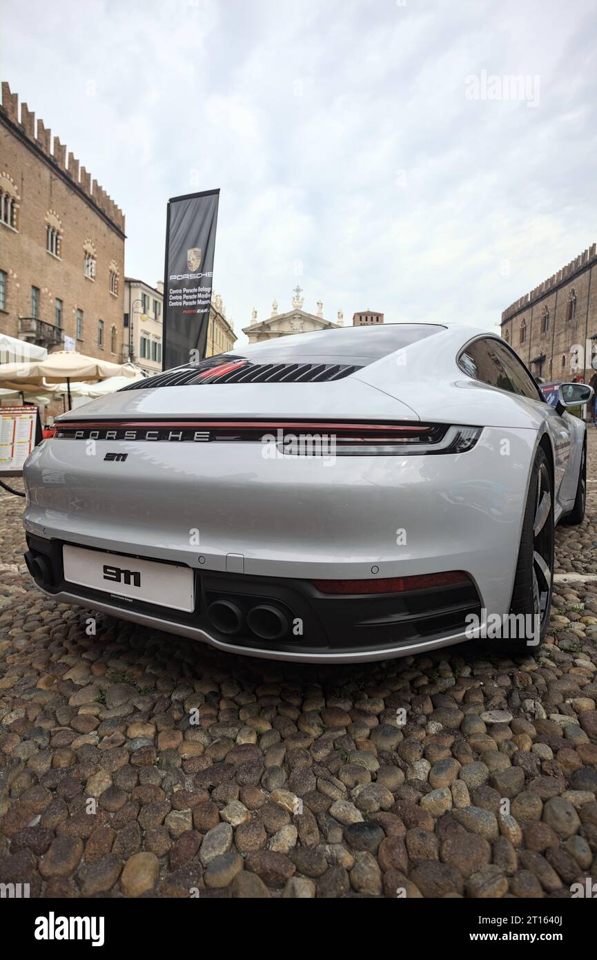 Porsche 911 GT3 in a cobbled square of an italian town Stock Photo - Alamy