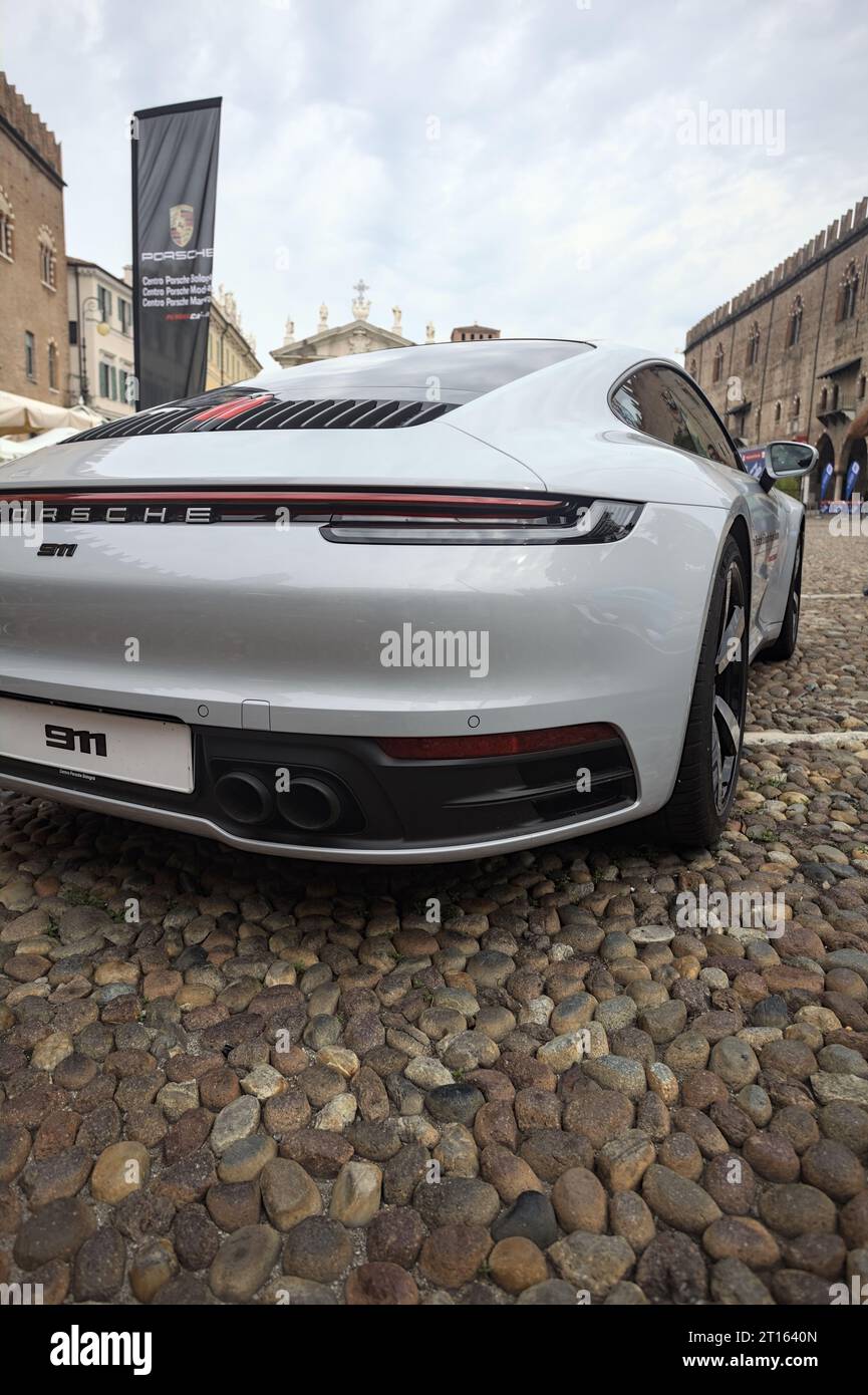 Porsche 911 GT3 in a cobbled square of an italian town Stock Photo - Alamy